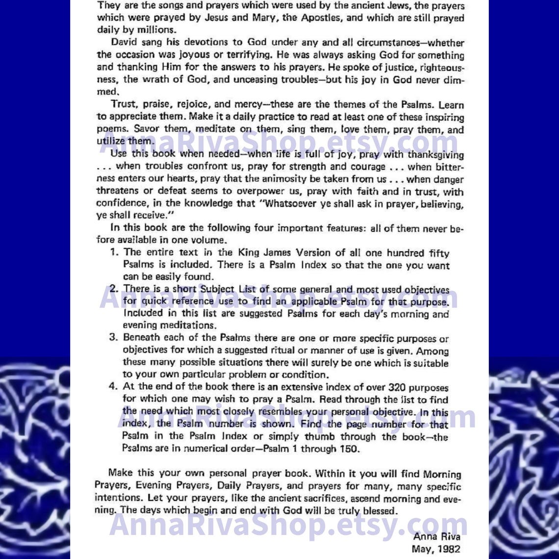 Power of the Psalms by Anna Riva Pdf Instant Digital Download Ebook ...
