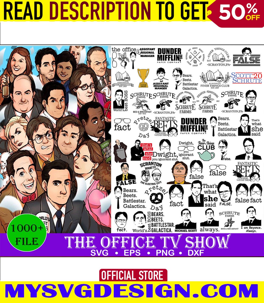 1.000 the Office SVG, the Office Svg Files for Cricut, the Office Tv ...