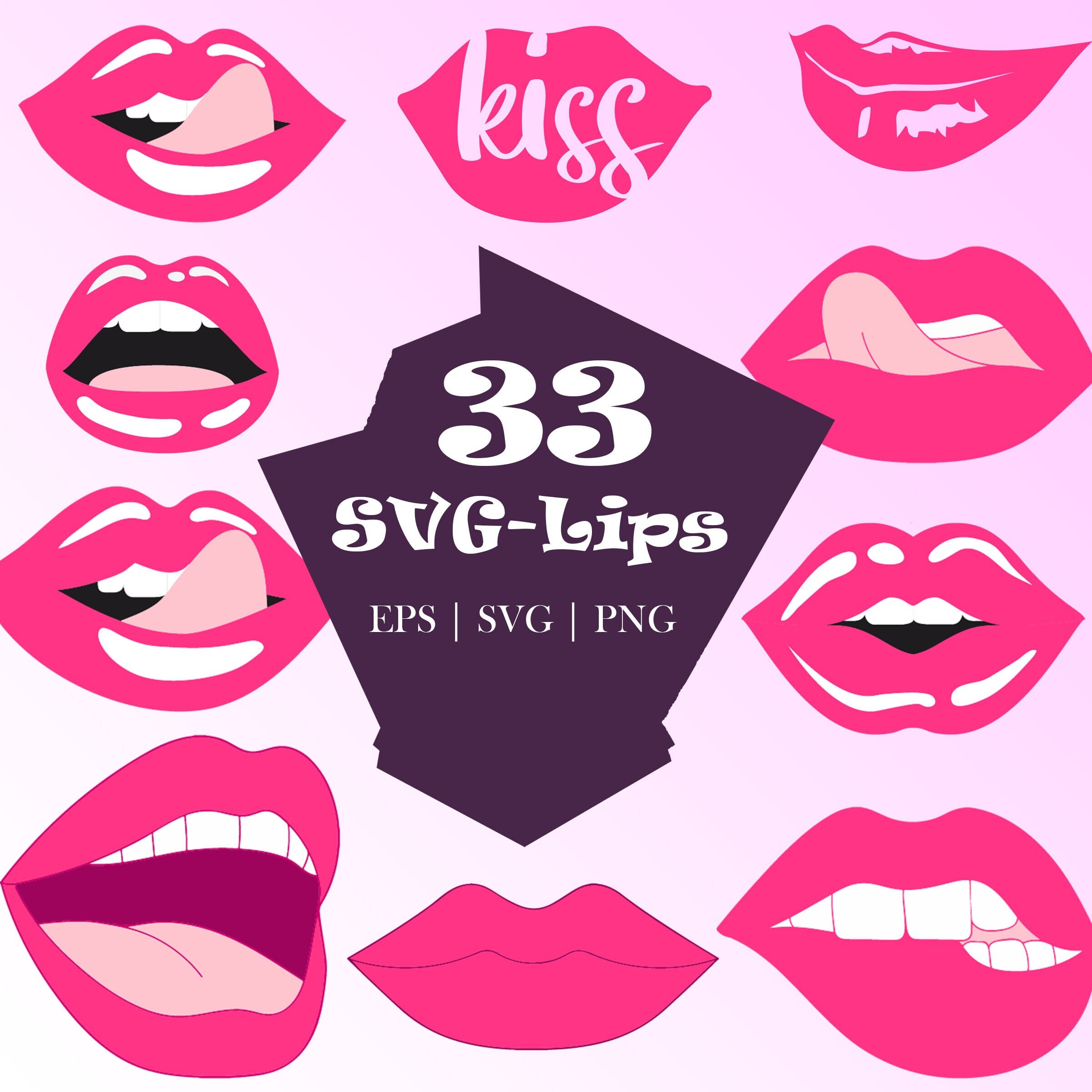 Lips SVG Kiss SVG Lip Print Png Red Lips Svg Dripping Lips Svg Mouth ...