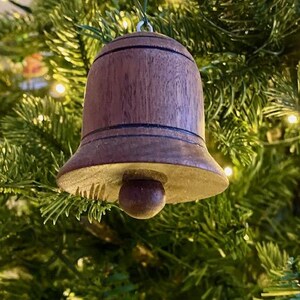 Lathe Turned Bell Ornament - Etsy