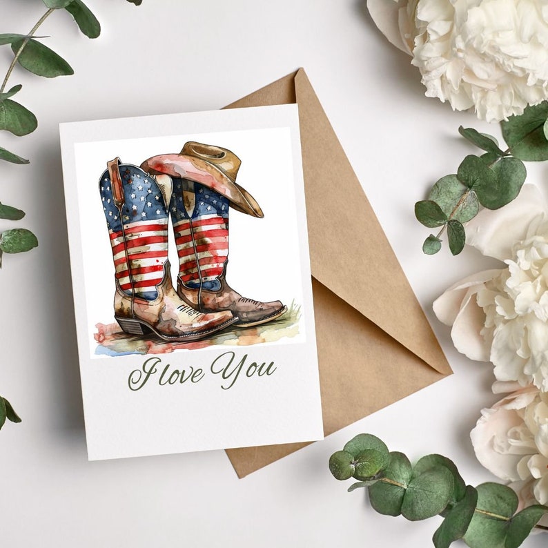 Cowboy Boots Clipart, Watercolor Cowboy Boots PNG, Western Art ...