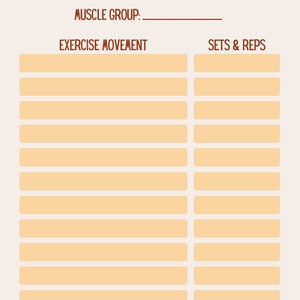 Back to Basics Workout Tracker - Etsy
