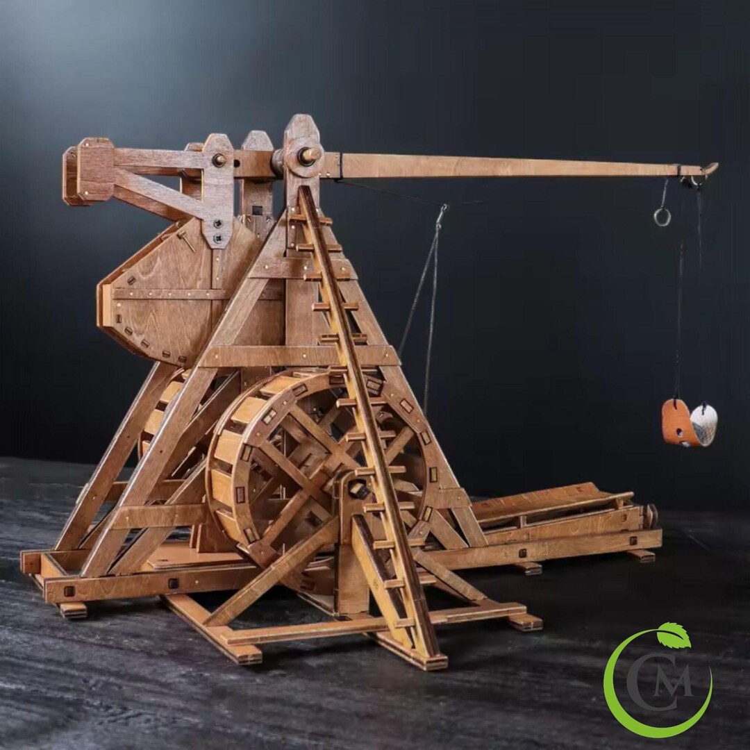 DIY Wooden Trebuchet Model Kit | Medieval Catapult Puzzle for Adults ...