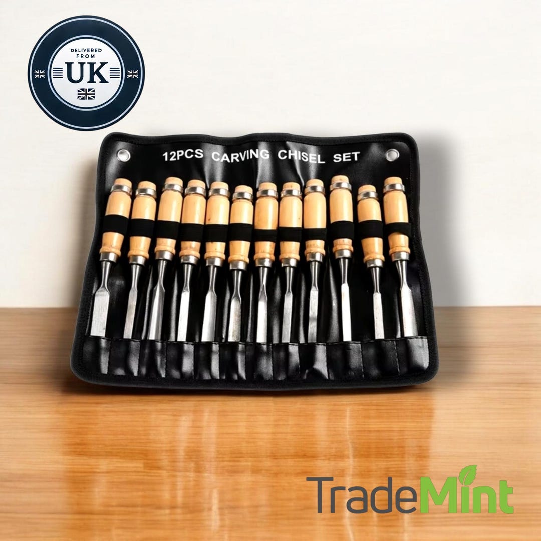 12-piece Wood Carving Chisel Set | Premium Hand Tools for Woodworking ...