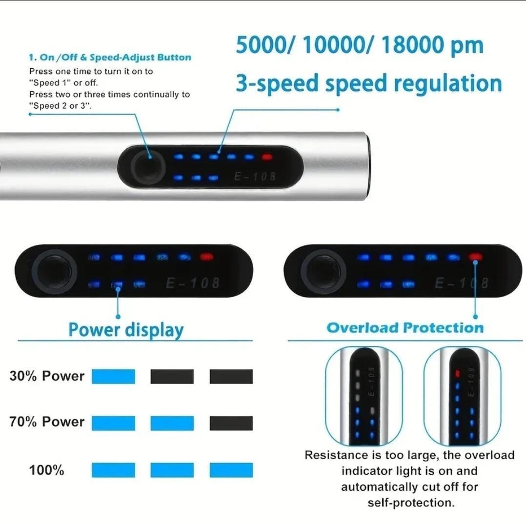 Cordless Usb Rotary Tool Kit Mini Engraving Pen for Wood, Metal, Glass ...