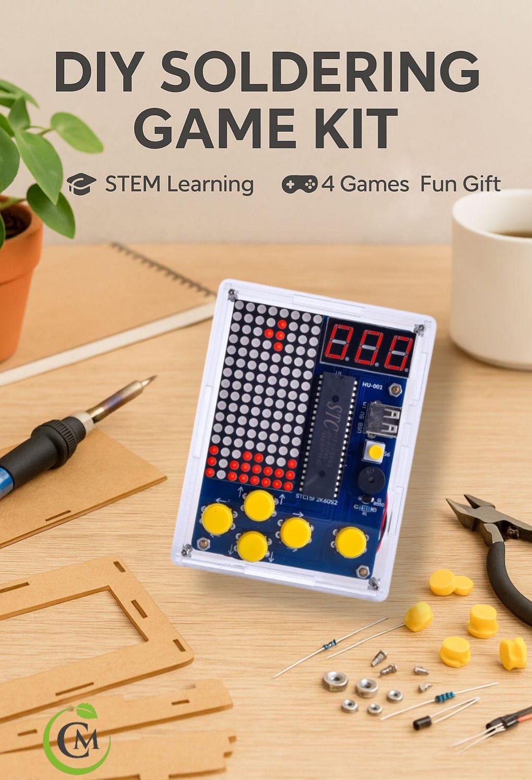 Diy Stem Soldering Game Kit - Classic Pixel Games Set | Fun Gift for ...