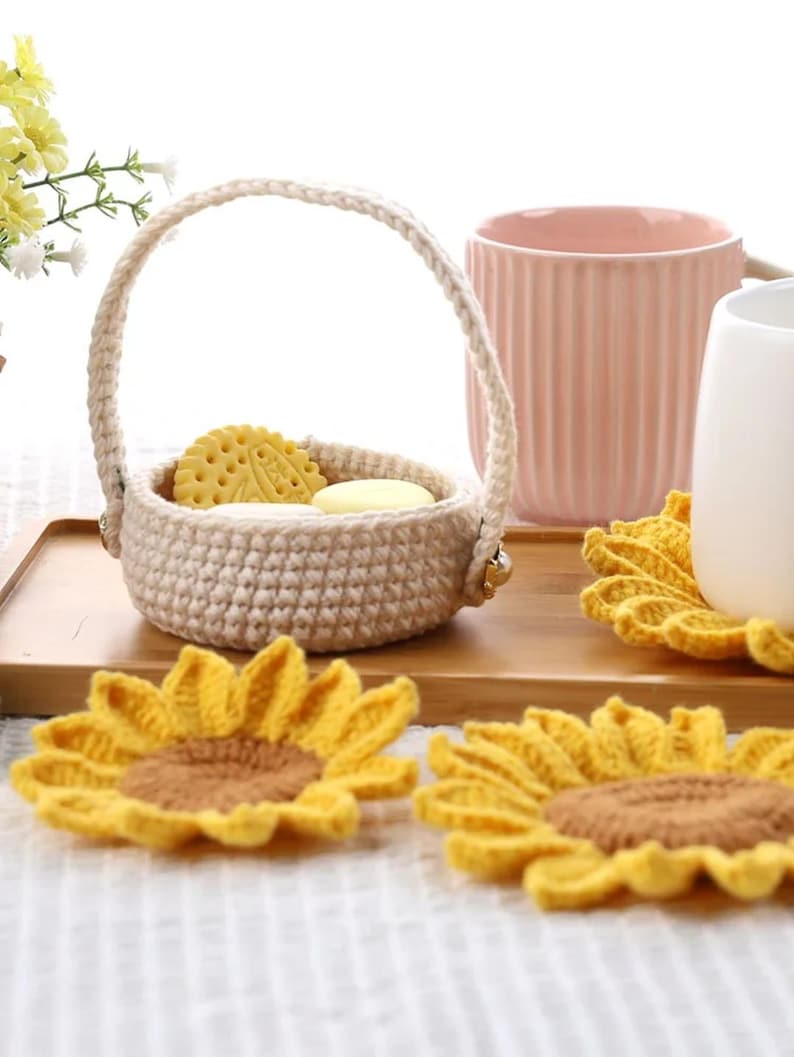 DIY Crochet Coaster Kit for Beginners | Easy Yarn Craft Gift Set With ...