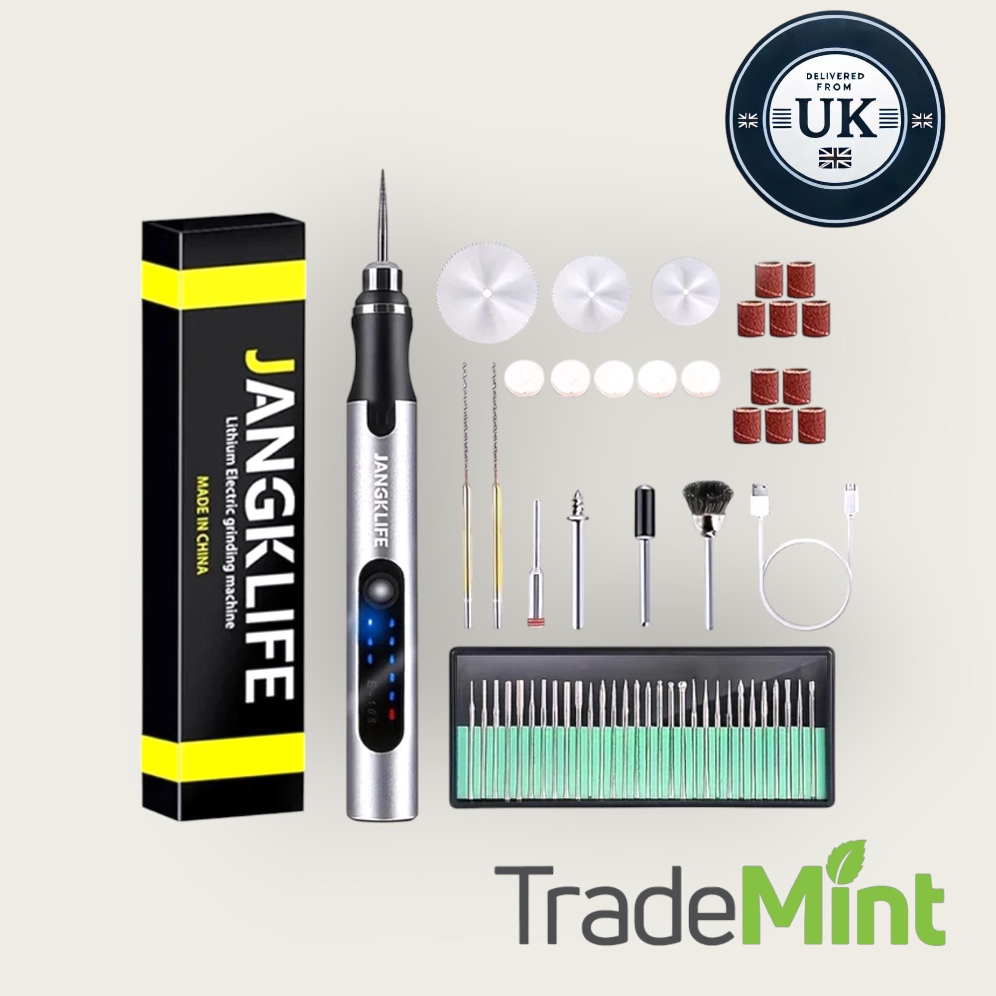 Cordless Usb Rotary Tool Kit Mini Engraving Pen for Wood, Metal, Glass ...