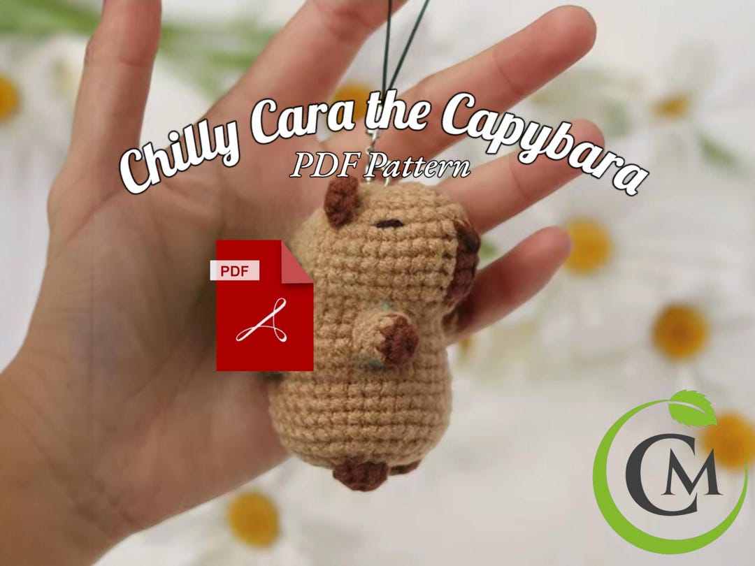 Digital Capybara Crochet Pattern | Pdf Animal Crochet Design | Diy ...