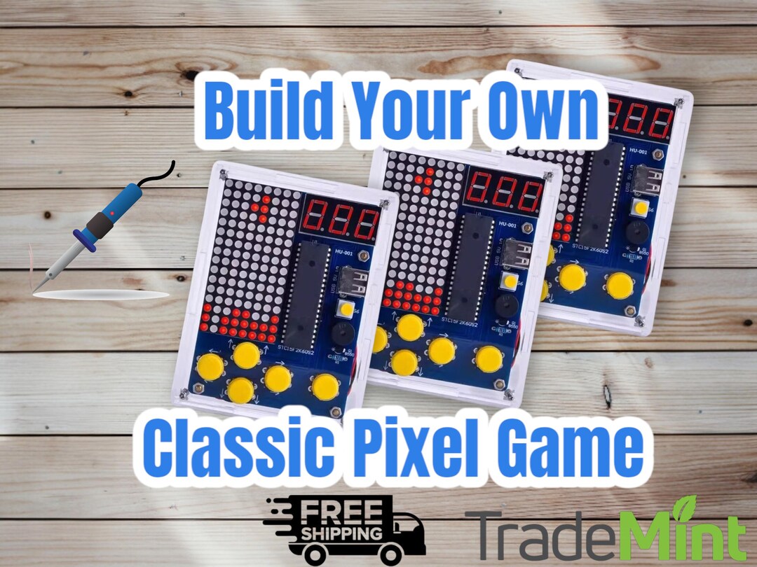 Diy Stem Soldering Game Kit – Classic Pixel Games Set | Fun Gift for ...