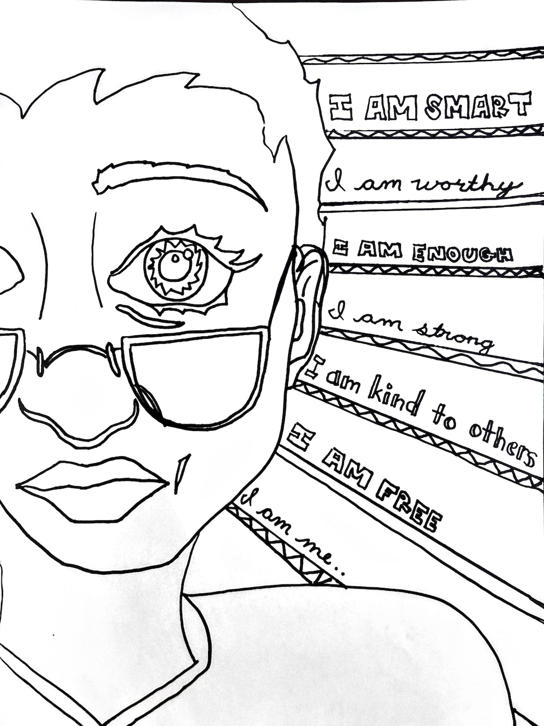 Second Volume of FIVE! Self Care Coloring Pages - Printable - Etsy