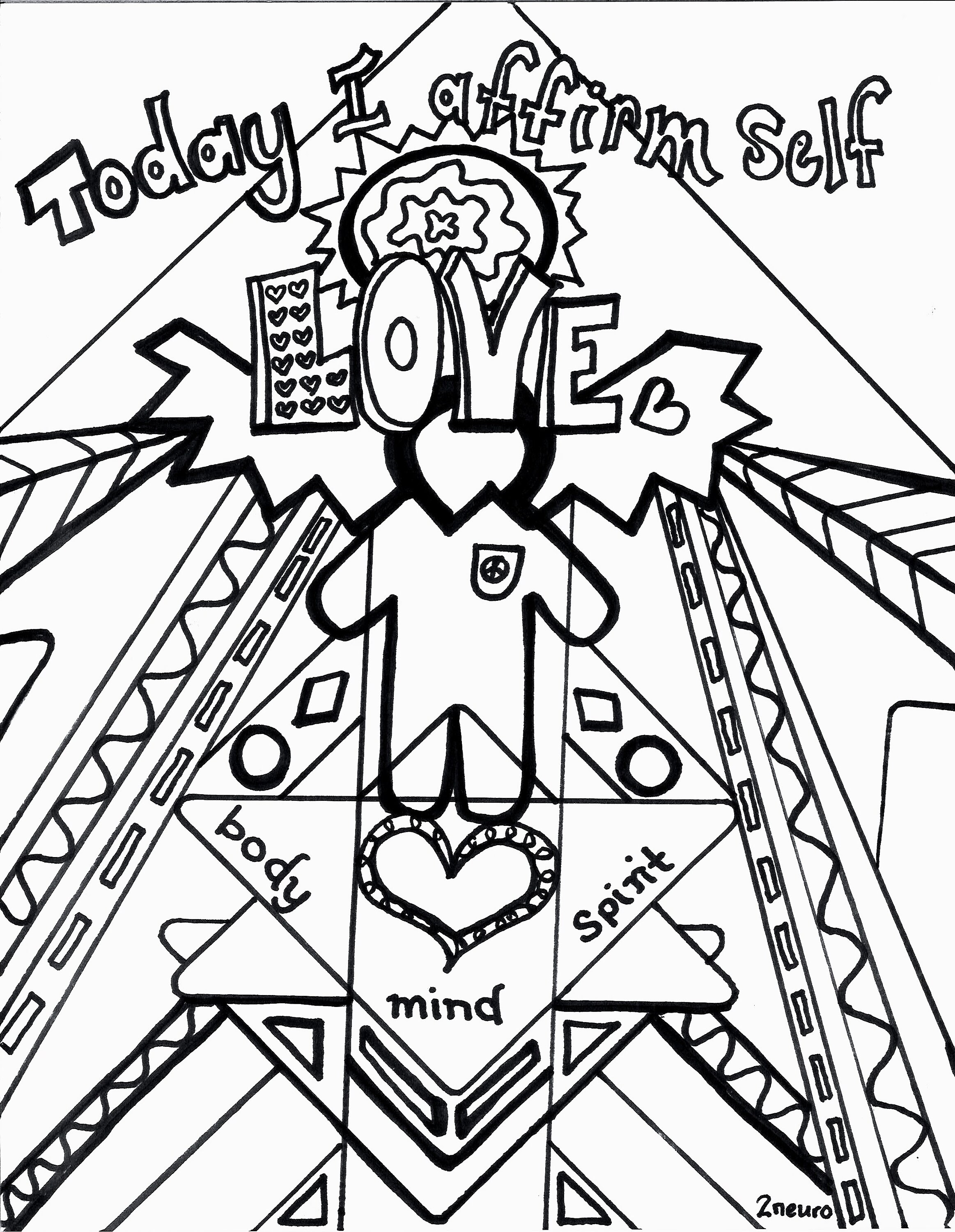 Valentine's Day Coloring Page Printable - 3 Pack - "my Whole Heart" - Etsy