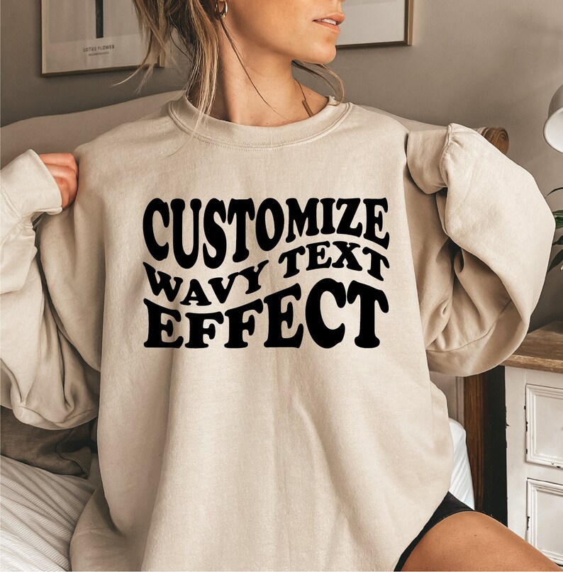 Custom Wavy Text Svg, Personalized Wavy Letters Svg, Retro Custom Wavy ...