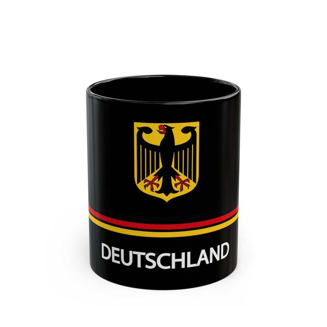 Germany Mug, Deutschland Tasse, Country Logo With Flag Deutschland Gift ...