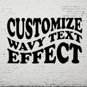Custom Wavy Text Svg, Personalized Wavy Letters Svg, Retro Custom Wavy ...