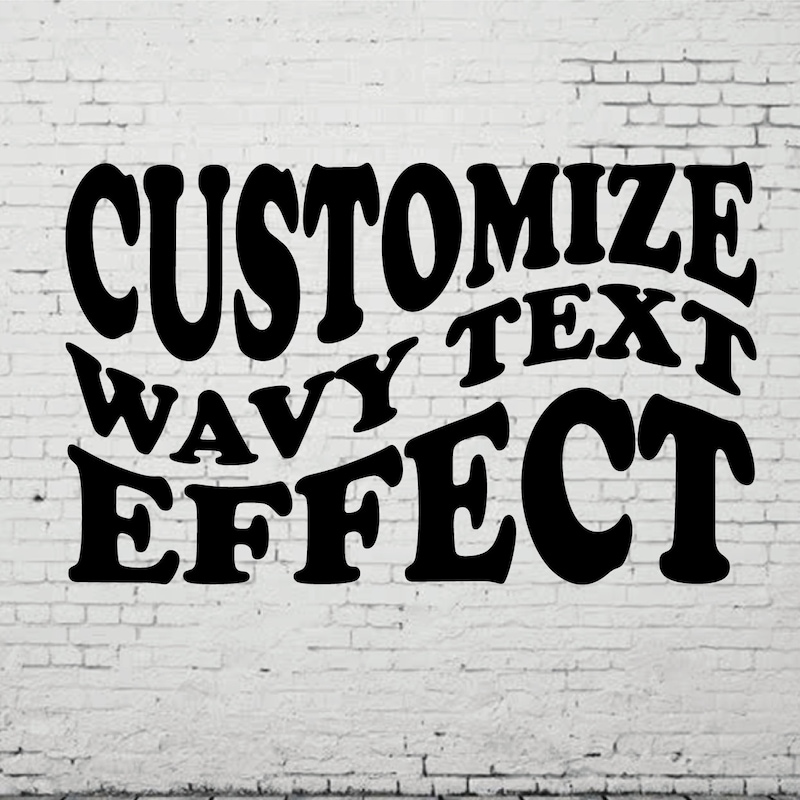 Wavy Font - Etsy
