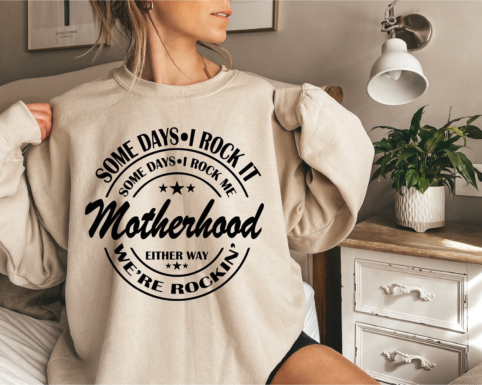 Some Days I Rock It Some Days It Rocks Me Svg, Motherhood Design, Funny ...