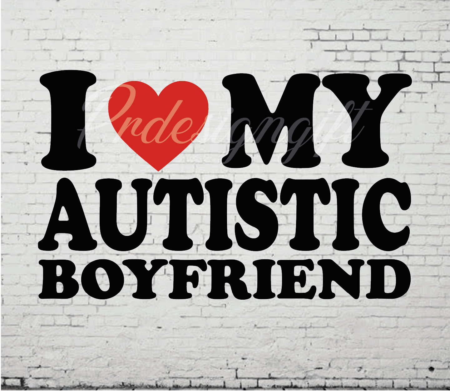 I Love My Autistic Boyfriend T-shirt, Matching Couples Shirt ...