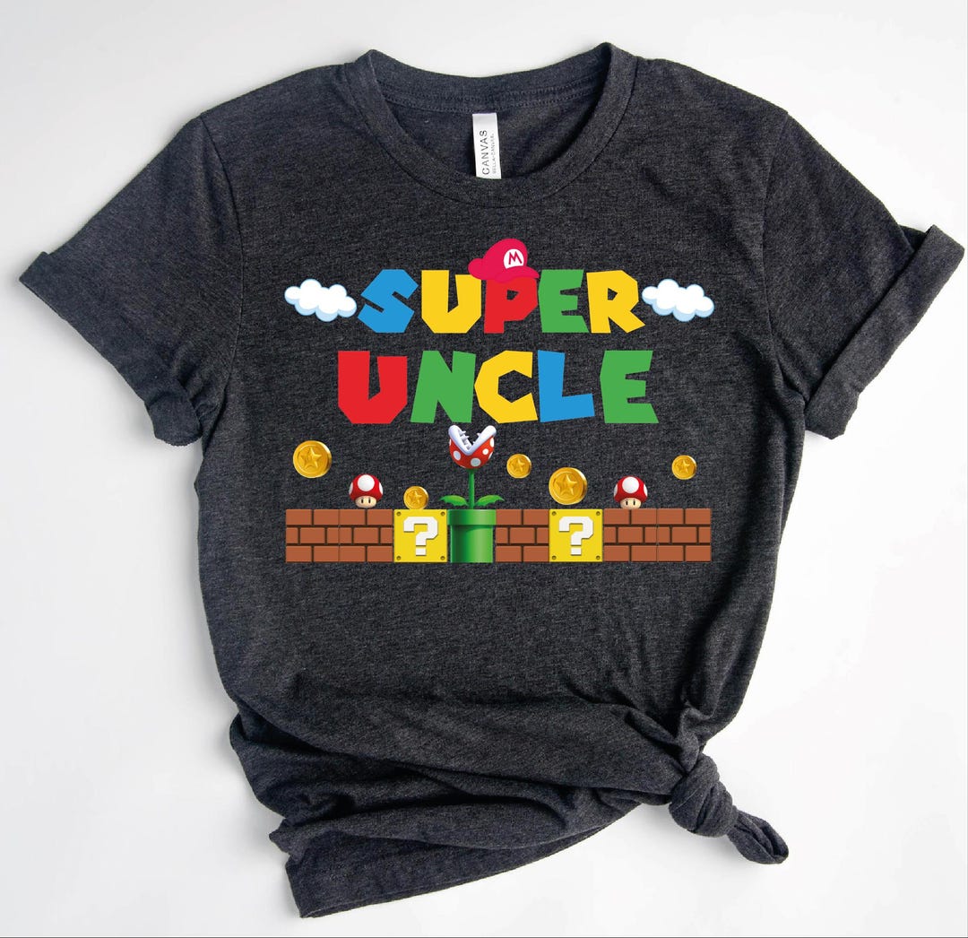 Super Uncle Shirt, Gamer Uncle T-shirt, Father Gift Tee, Funny Uncle ...