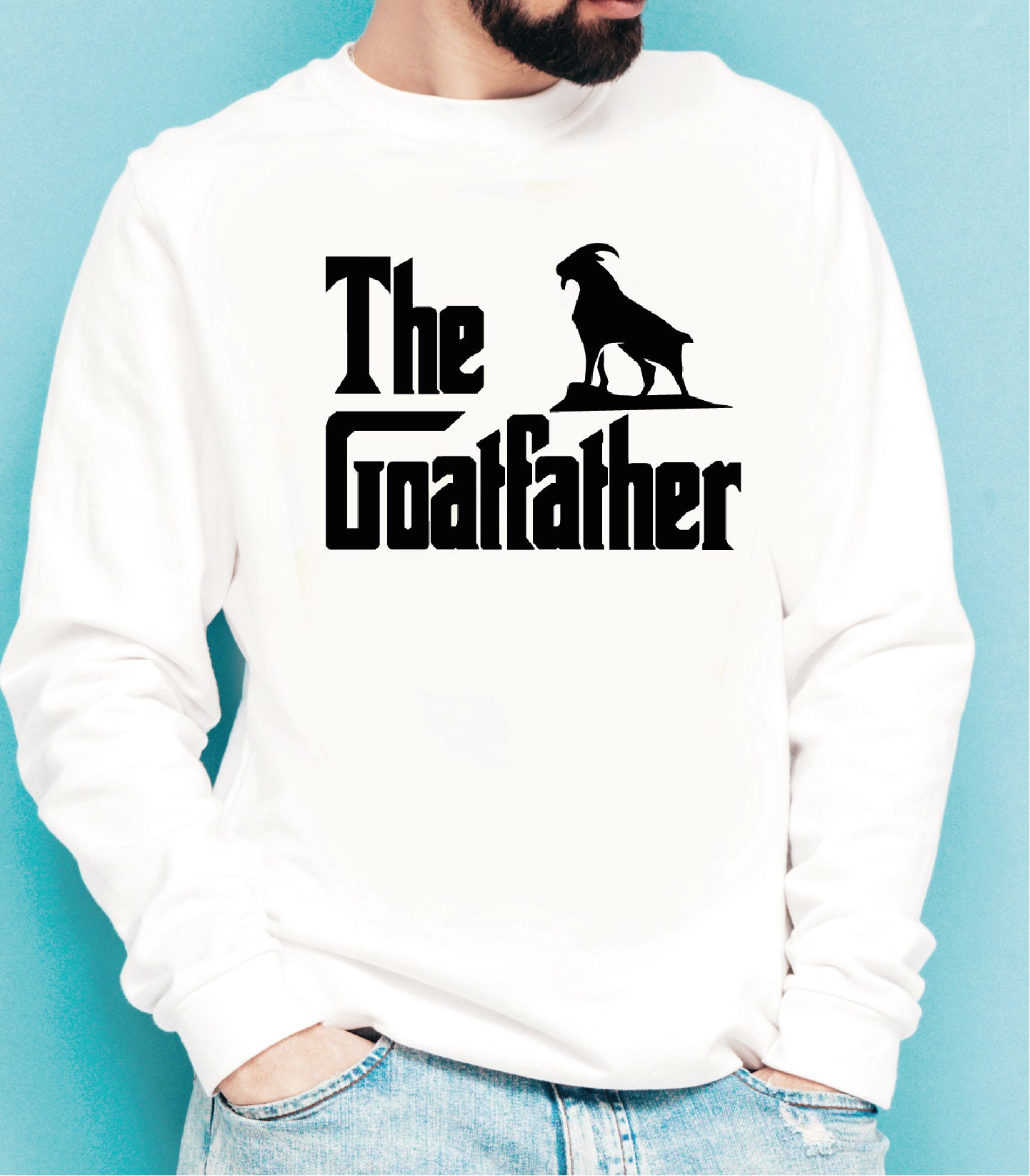 The Goatfather Svg and Png, Funny Goat Father Design, Goat Owner Gift ...