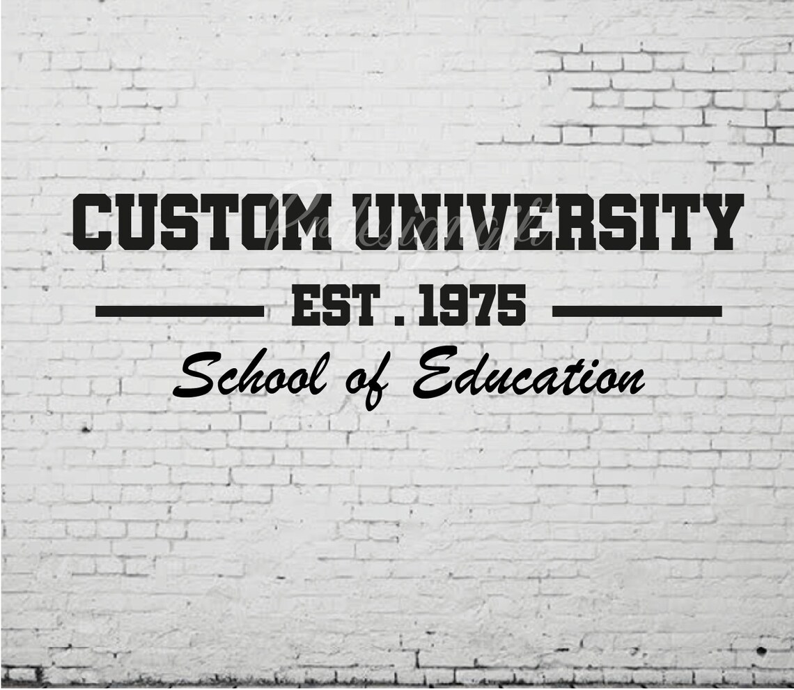 Custom University Svg, Custom College Svg, School of Education ...