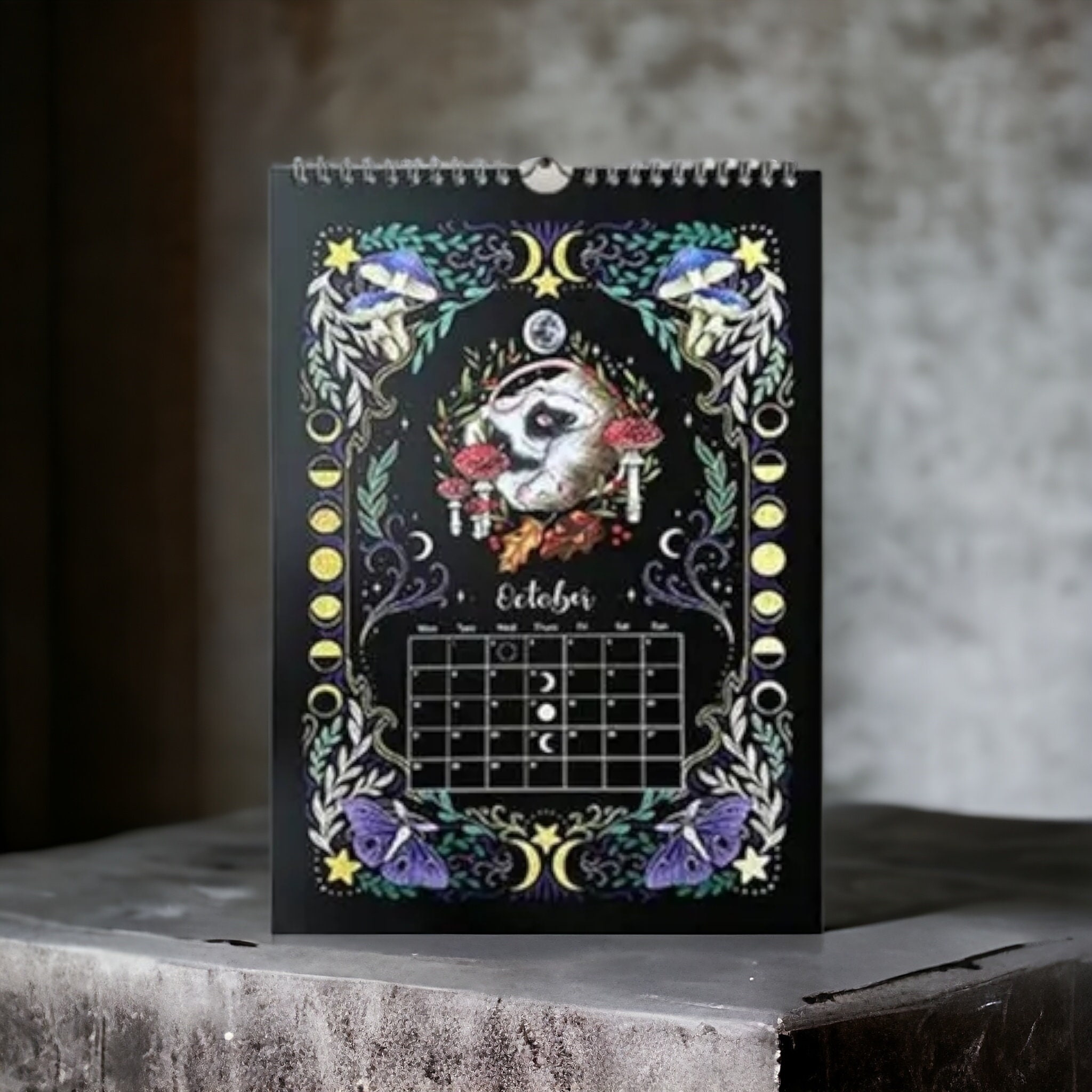 2024 Witchy Dark Forest Vibe Calender, 2024 Planner, Gift Idea, Gift ...