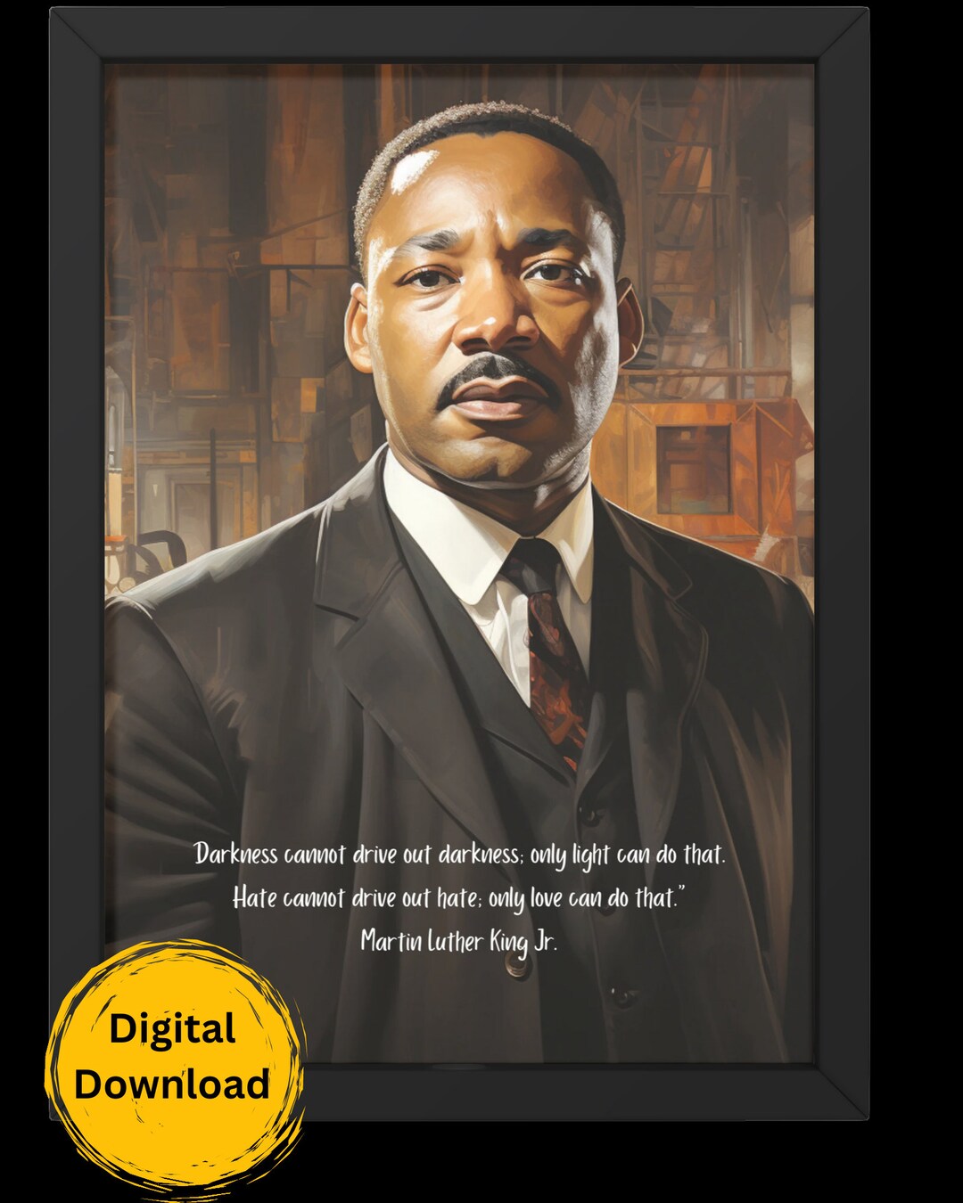 Martin Luther King Jr. Wall Art, Motivational Art, Inspirational Art ...