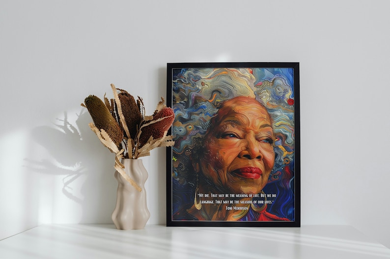 Toni Morrison Wall Art, Wall Art Quote, Motivational Quote, Digital ...
