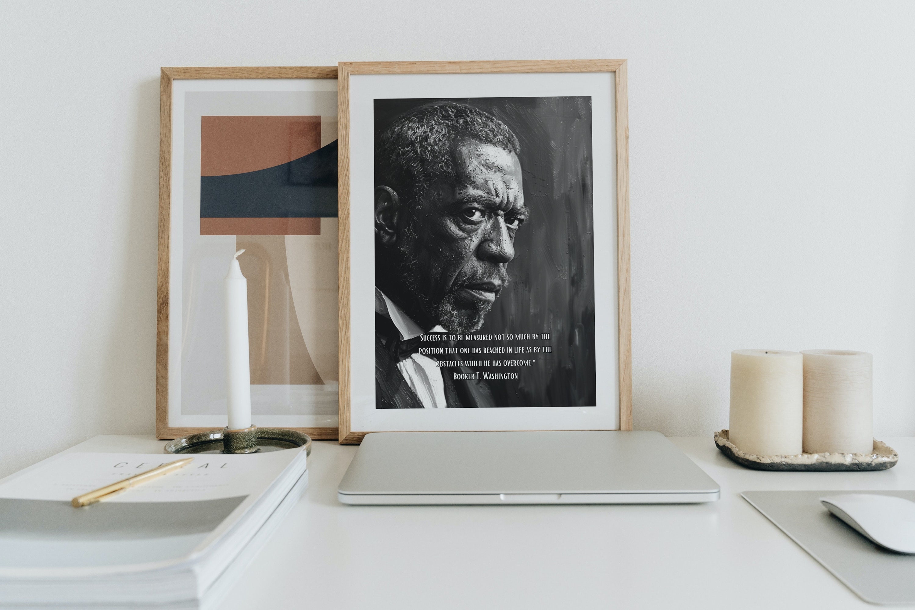 Booker T. Washington Wall Art, Motivational Art, Inspirational Art ...