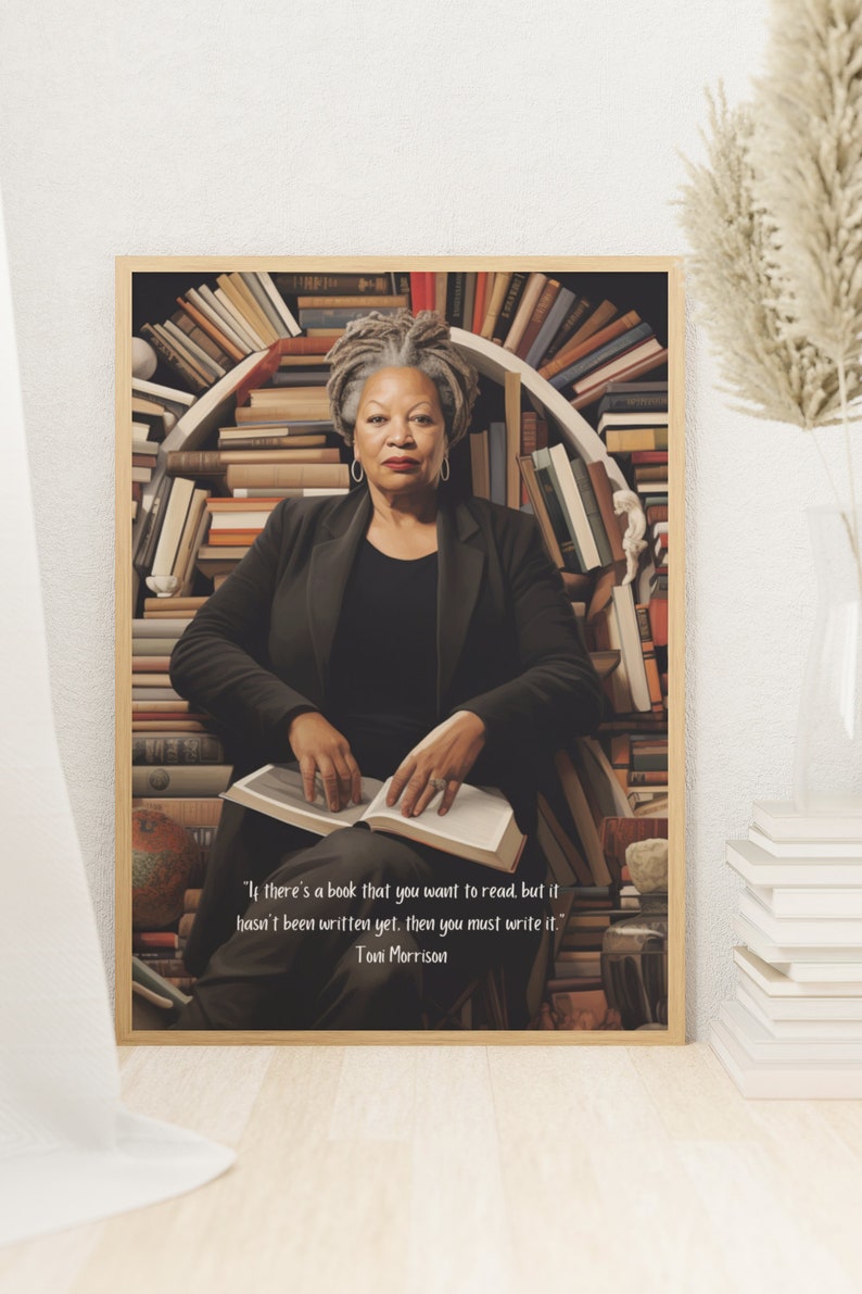 Toni Morrison Wall Art, Motivational Art, Inspirational Art, Wall Art ...