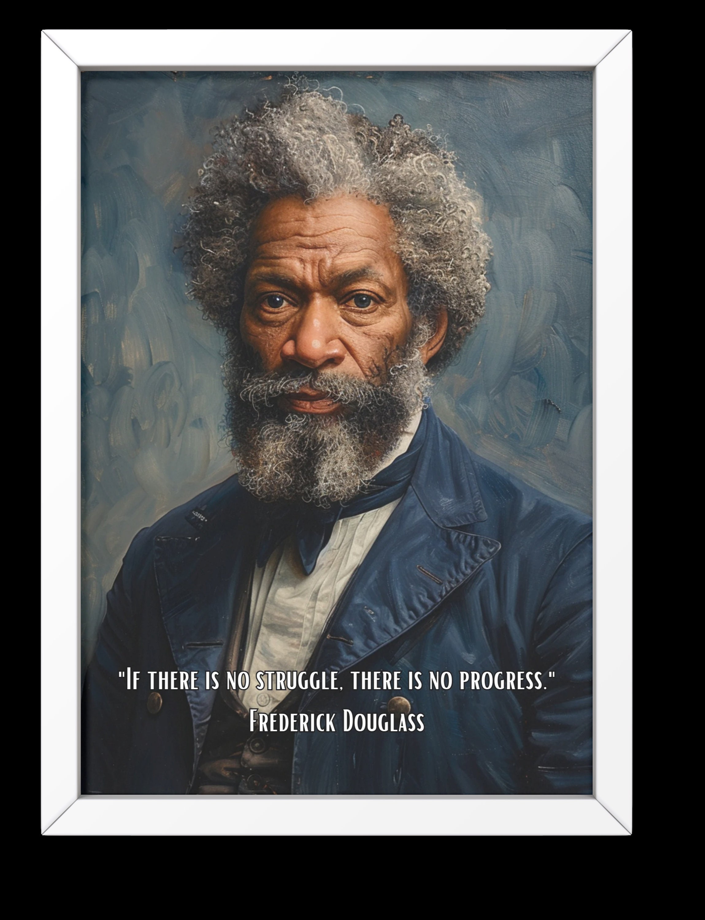 Frederick Douglass Wall Art, Motivational Art, Motivational Quote ...