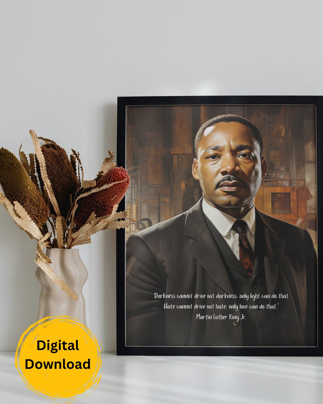 Martin Luther King Jr. Wall Art, Motivational Art, Inspirational Art ...