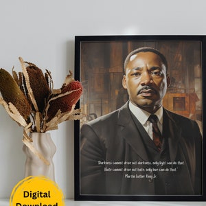 Martin Luther King Jr. Wall Art, Motivational Art, Inspirational Art ...