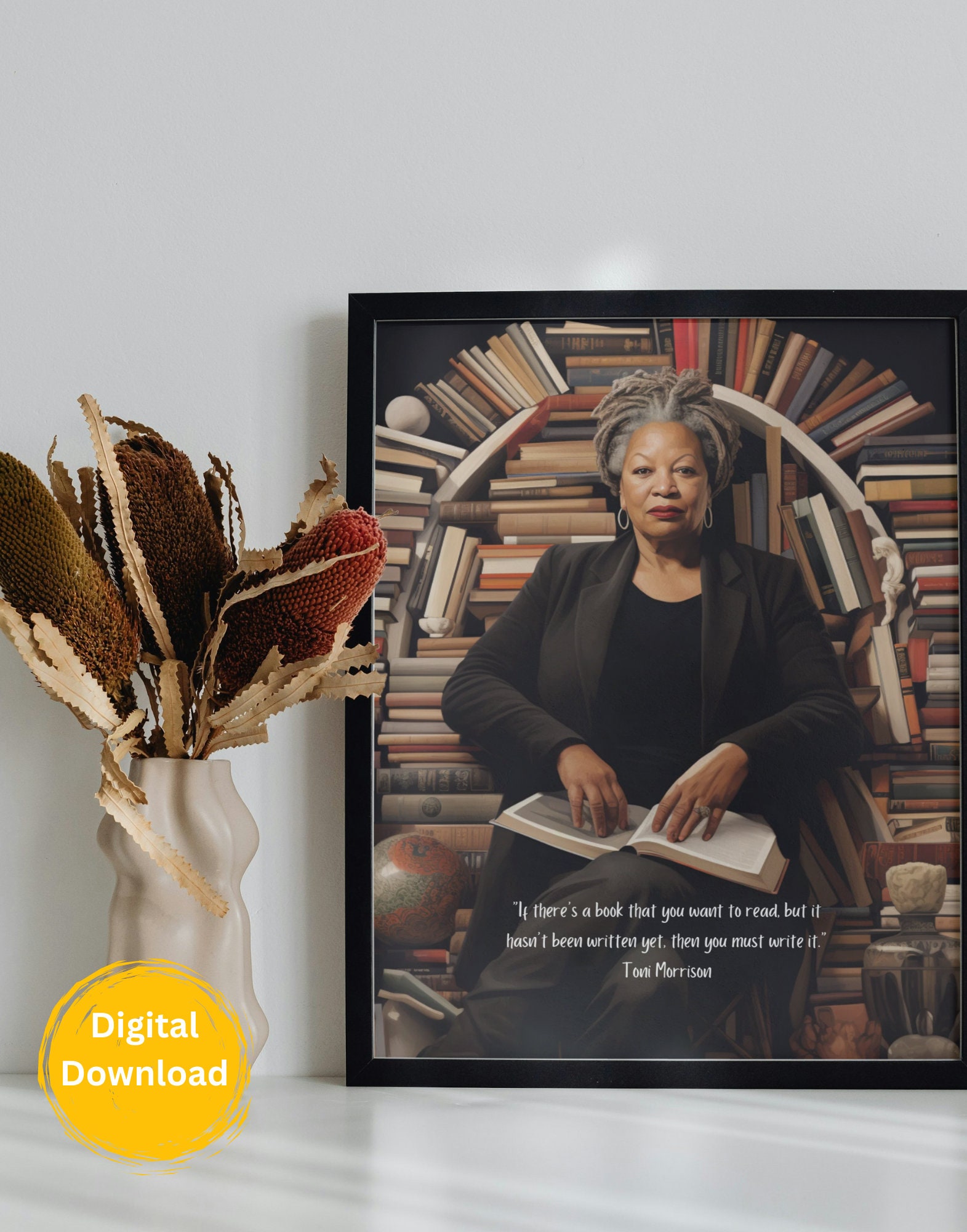 Toni Morrison Wall Art, Motivational Art, Inspirational Art, Wall Art ...