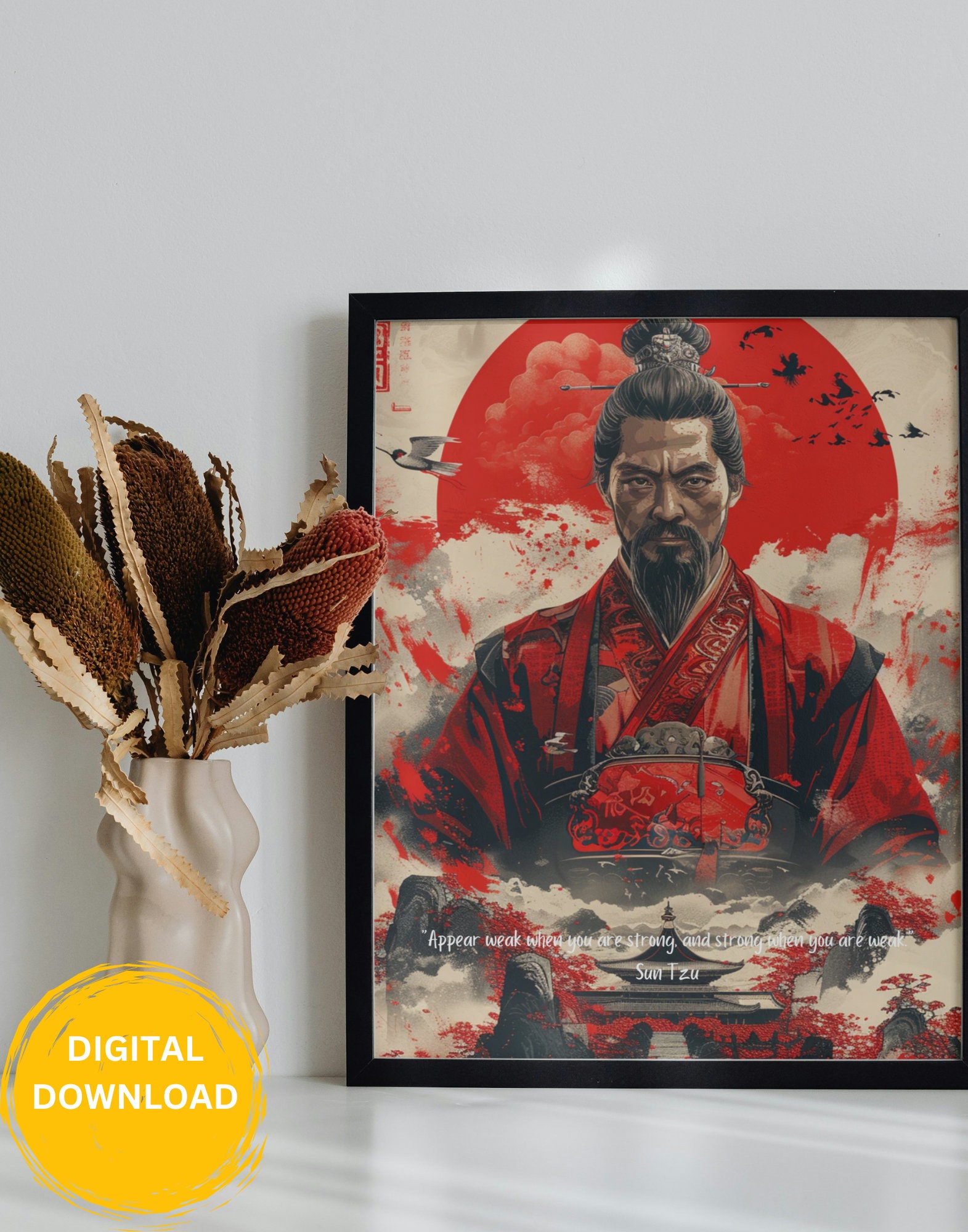 Sun Tzu Wall Art, Sun Tzu, Motivational Quote, Motivational Art, Wall ...