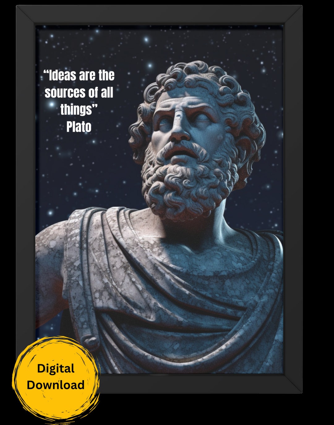 Plato Wall Art, Plato Quote Wall Art, Motivational Art, Inspirational ...