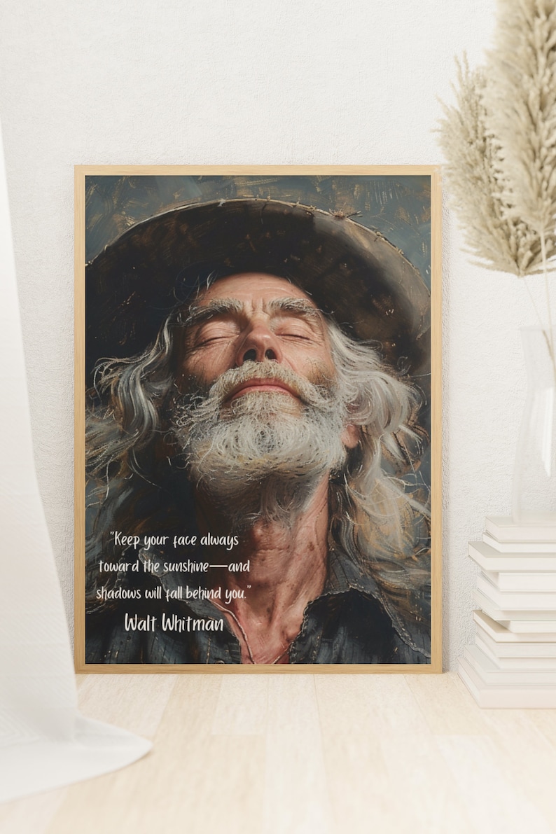 Walt Whitman Quote, Walt Whitman Art, Motivational Art, Inspirational ...