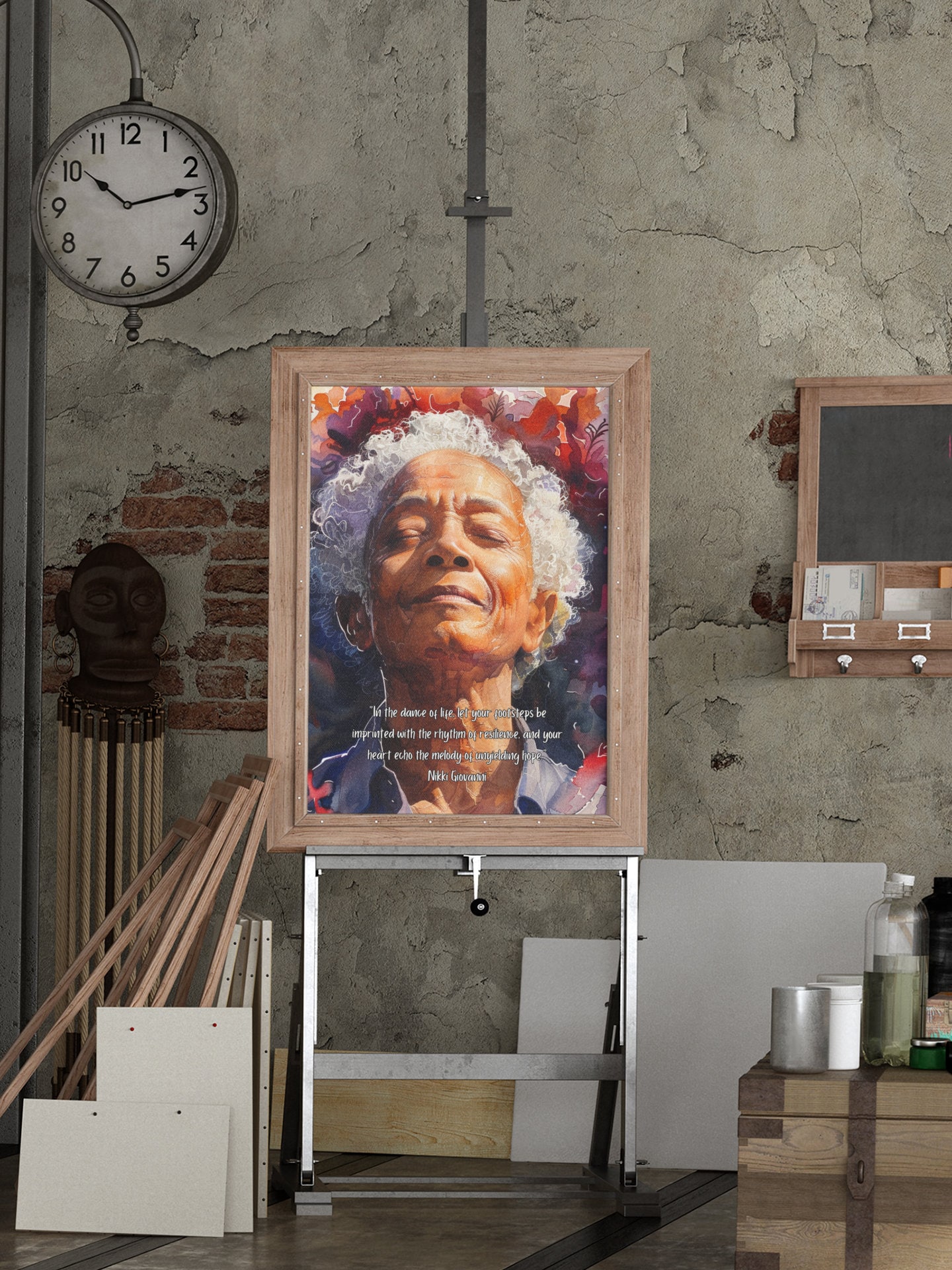 Nikki Giovanni Wall Art, Motivational Art, Inspirational Quote, Digital ...