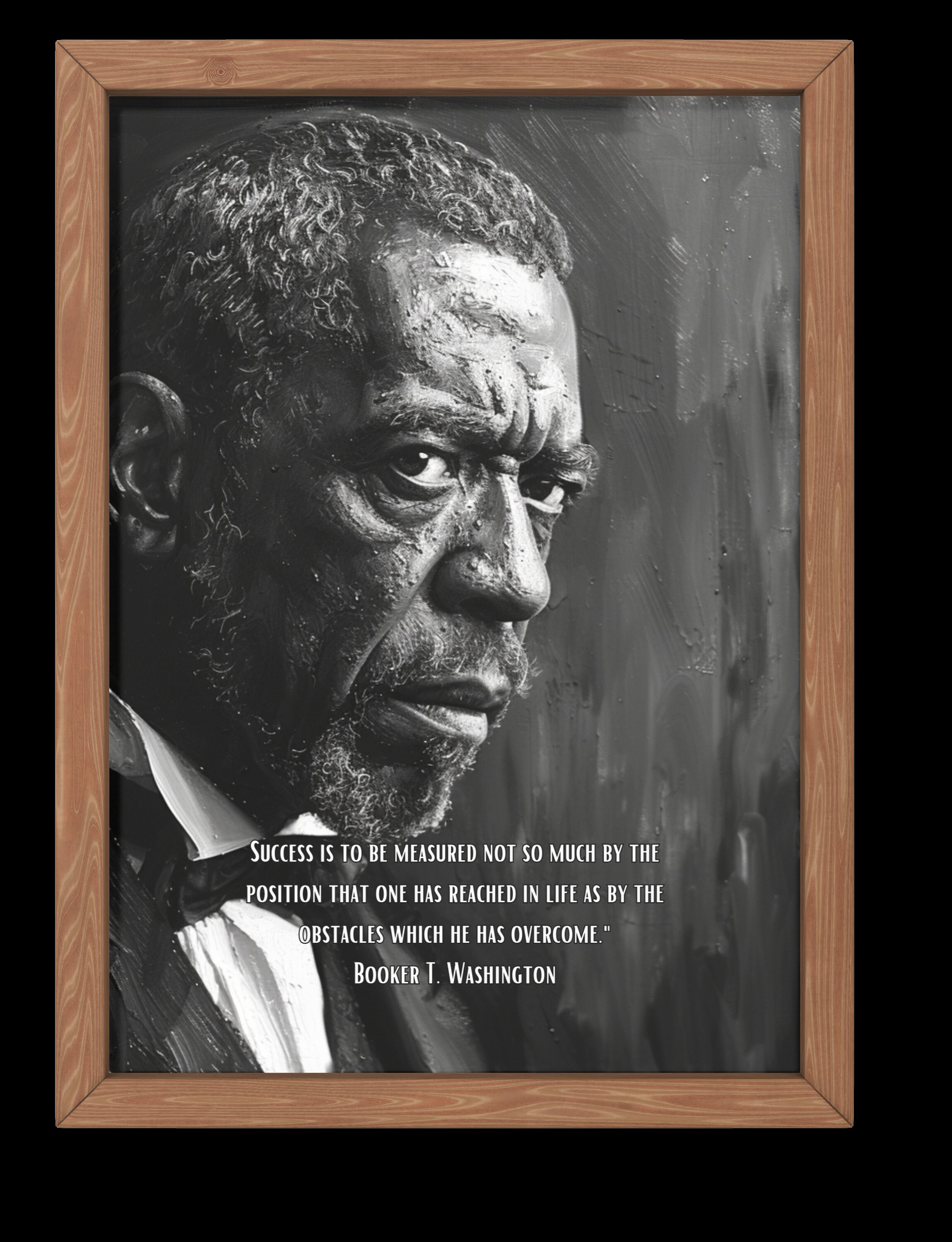 Booker T. Washington Wall Art, Motivational Art, Inspirational Art ...