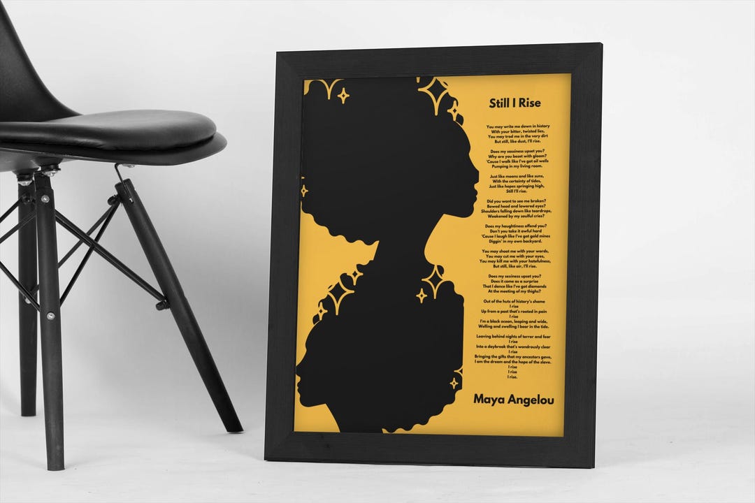 Maya Angelou, Poem, Quotes, Motivational, Inspirational, Prints, Wall ...