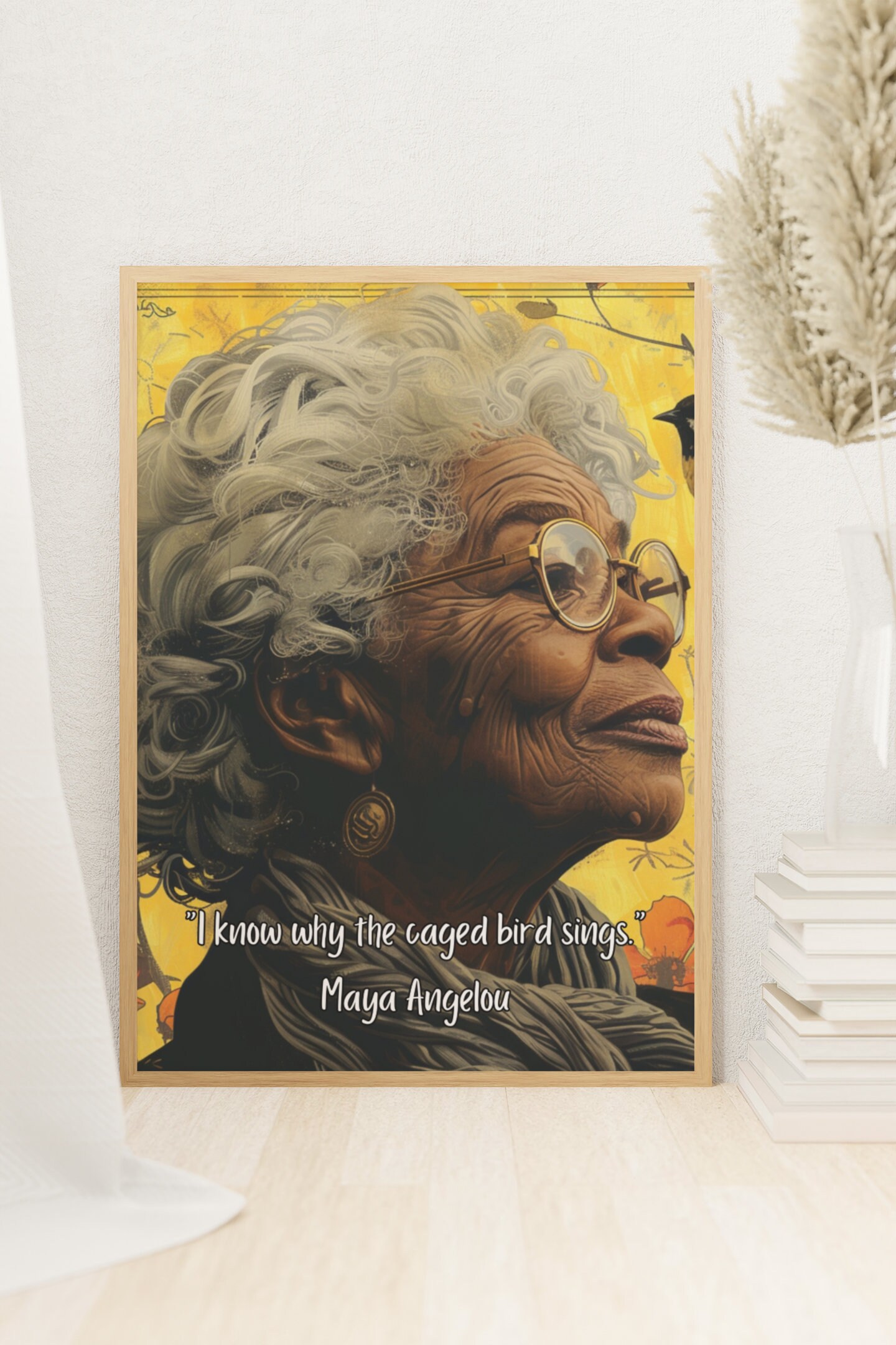 Maya Angelou Wall Art, Maya Angelou, Motivational Art, Inspirational ...
