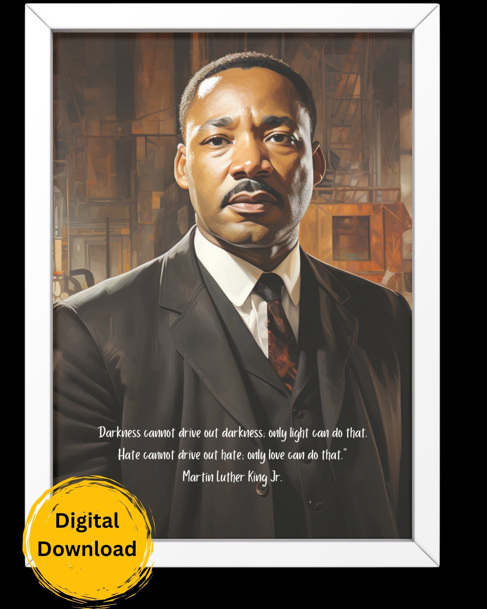 Martin Luther King Jr. Wall Art, Motivational Art, Inspirational Art ...