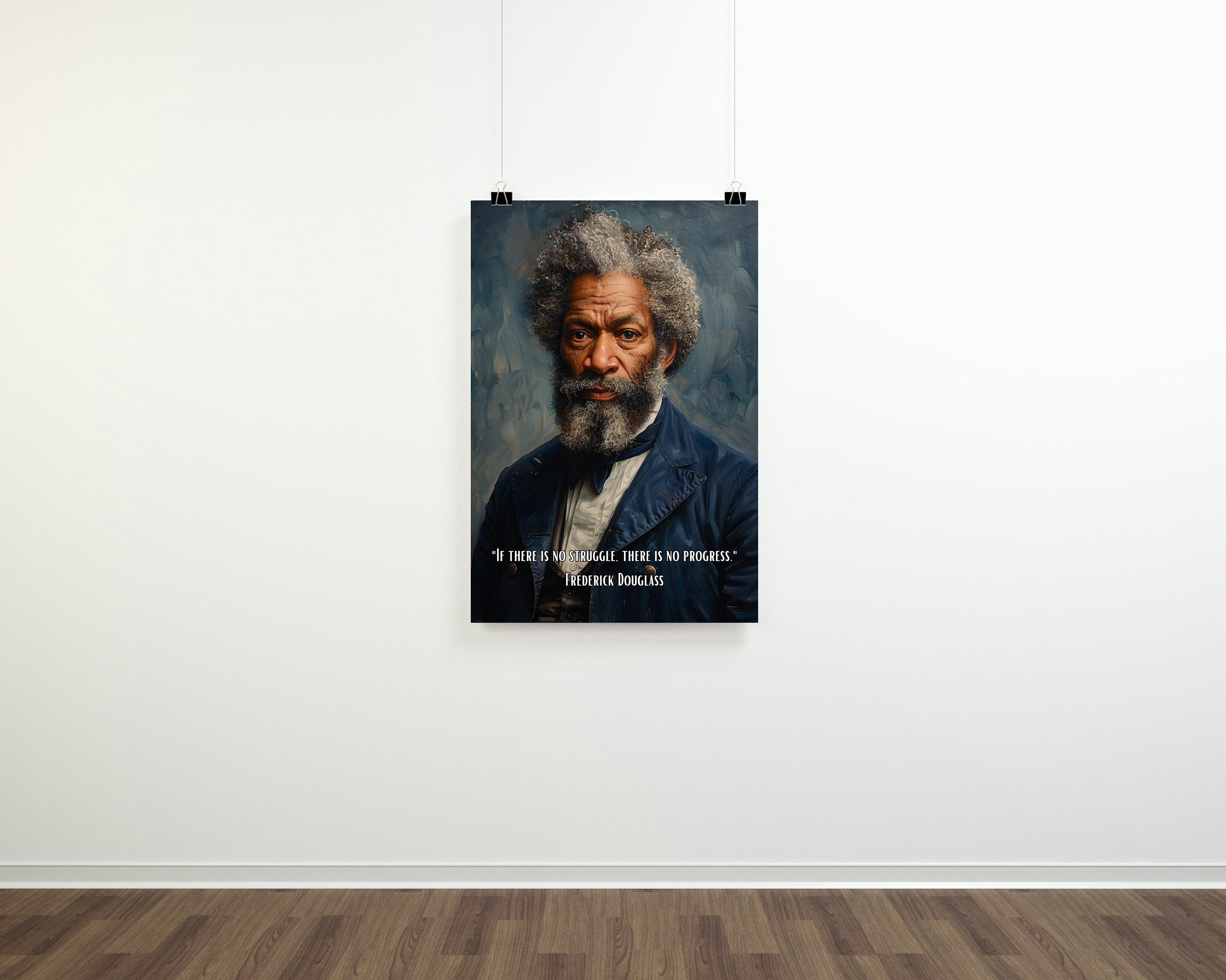 Frederick Douglass Wall Art, Motivational Art, Motivational Quote ...
