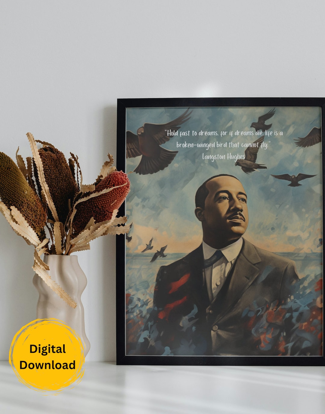 Langston Hughes, Langston Hughes Art, Motivational Art, Inspirational ...