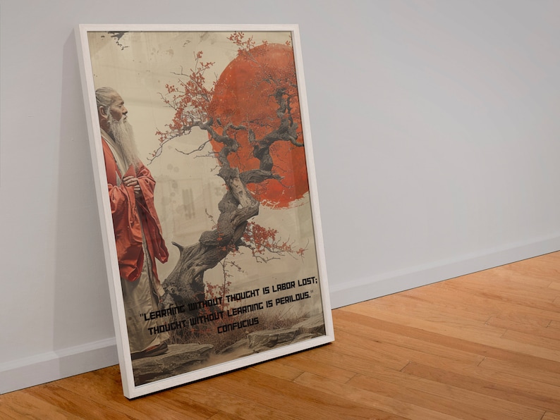 Confucius Wall Art, Confucius Quote, Motivational Quote, Inspirational ...