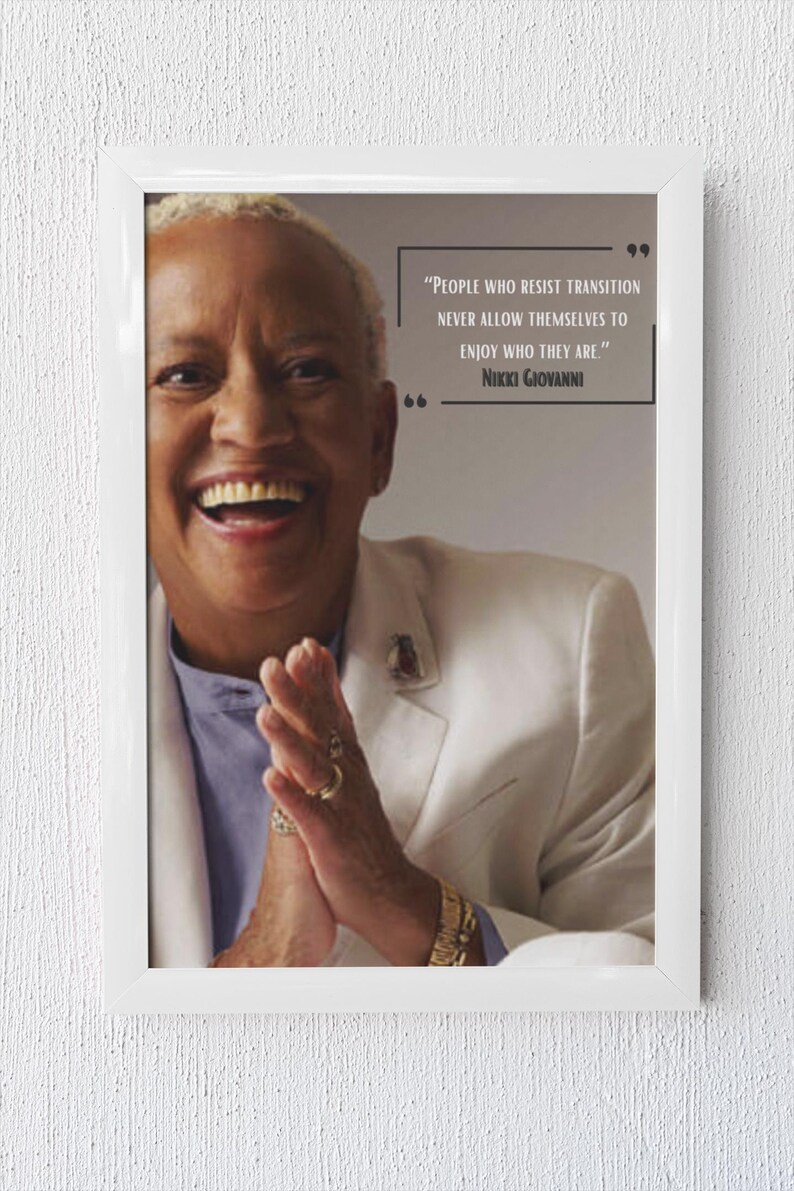 Nikki Giovanni, Quotes, Motivational, Inspirational, Prints, Wall Art ...