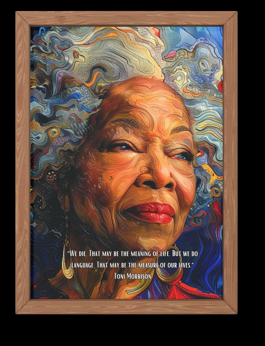 Toni Morrison Wall Art, Wall Art Quote, Motivational Quote, Digital ...