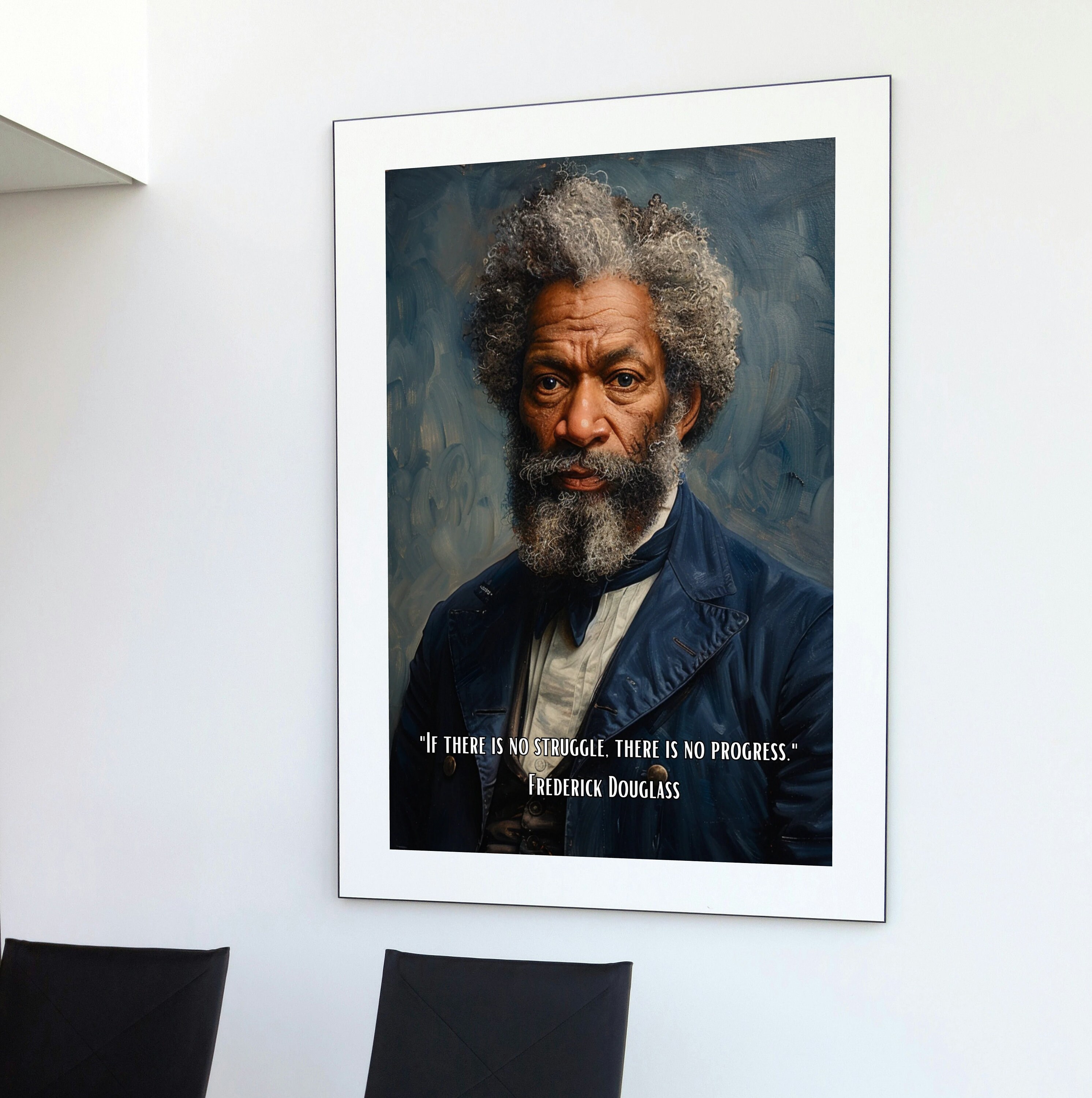 Frederick Douglass Wall Art, Motivational Art, Motivational Quote ...