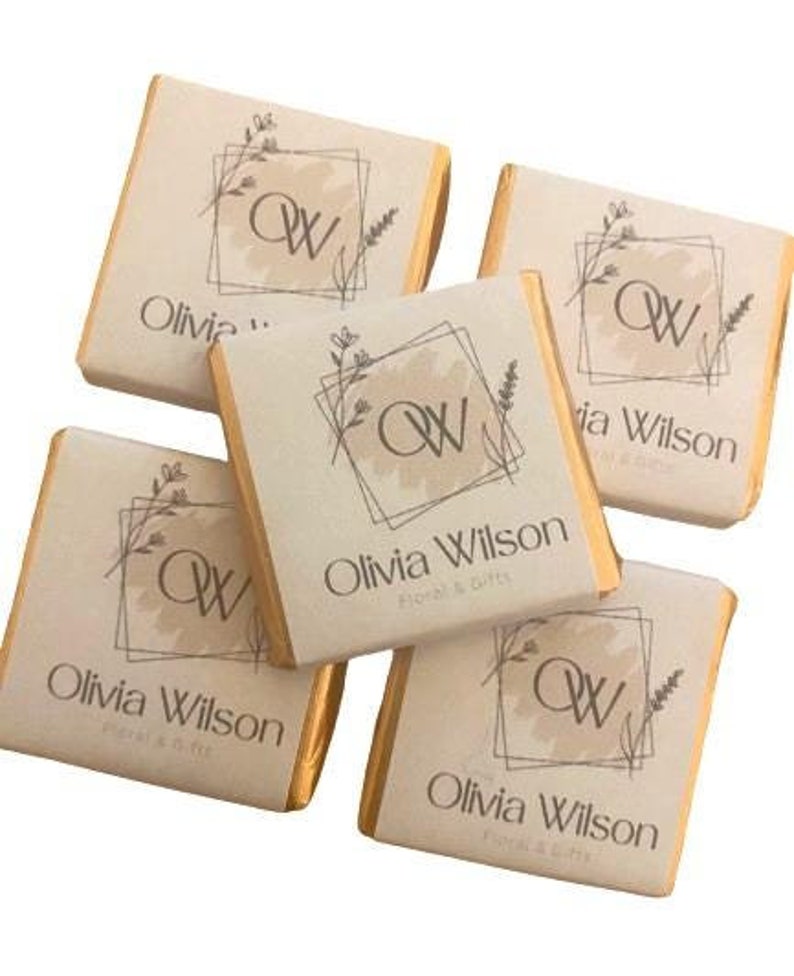 Custom Made Business Logo Personalized Neapolitan Chocolates, Company ...