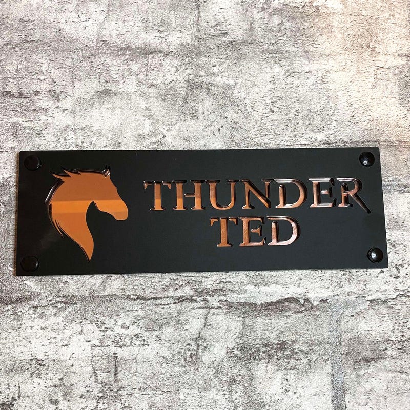 Stable Name Plate - Etsy